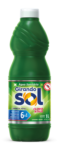 Água Sanitária Girando Sol - 01 Litro | Leoclean