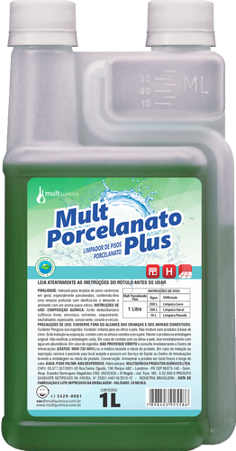 Limpa Porcelanato Concentrado Multporcelanato Plus 01 Litro | Leoclean