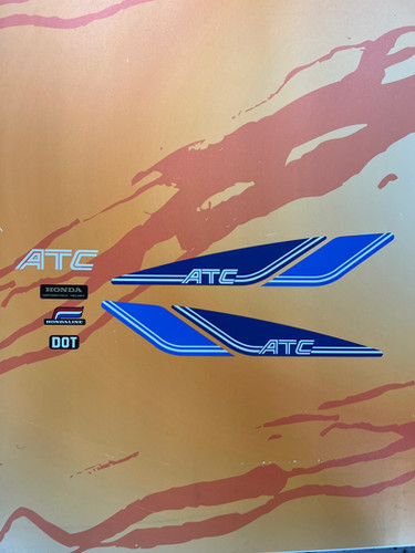 Hondaline ATC Helmet Full Faced | Blue Line Graphics