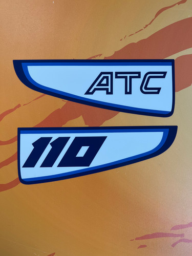 1981 ATC110 Rear Fender Decals | Blue Line Graphics