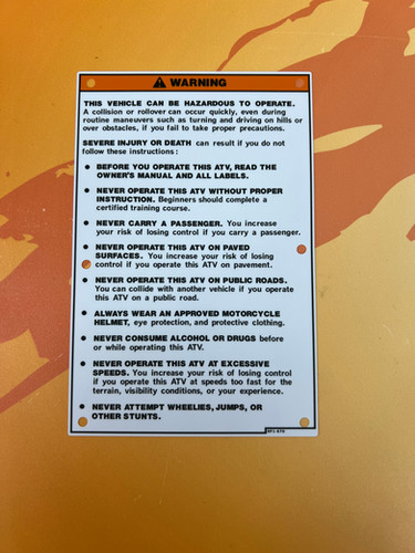 General Warning | Blue Line Graphics