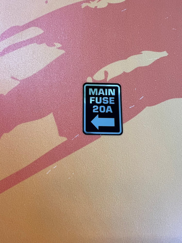 20A Fuse Decal | Blue Line Graphics