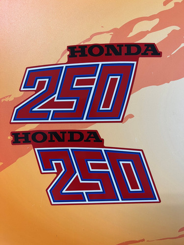 1982 ATC250R Tank Decals | Blue Line Graphics