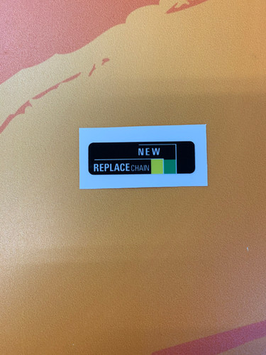 1982 ATC250R Chain Wear decal | Blue Line Graphics