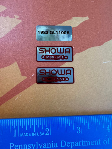 1983 GL1100 A Fork Decal | Blue Line Graphics