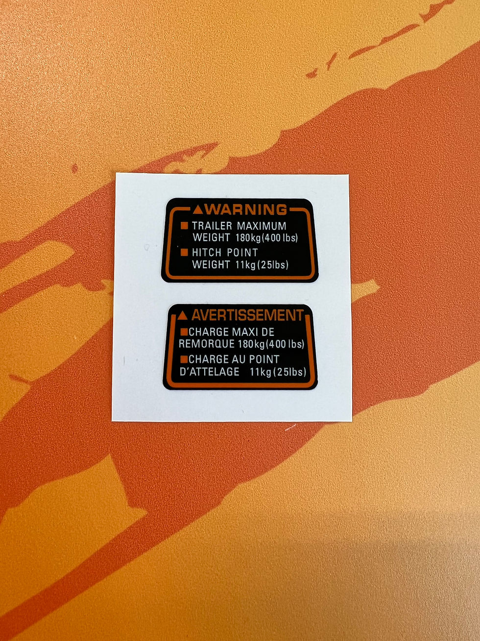 250SX Trailer Hitch Decal | Blue Line Graphics