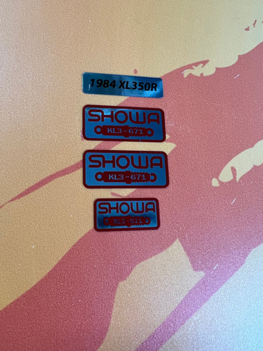 1984 XL350R Show Set | Blue Line Graphics