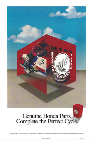 Honda Parts Poster | Blue Line Graphics