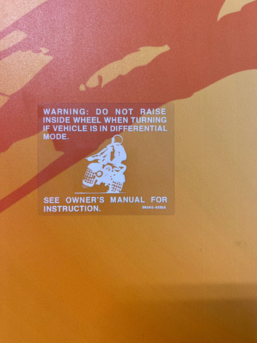 Differential Warning | Blue Line Graphics