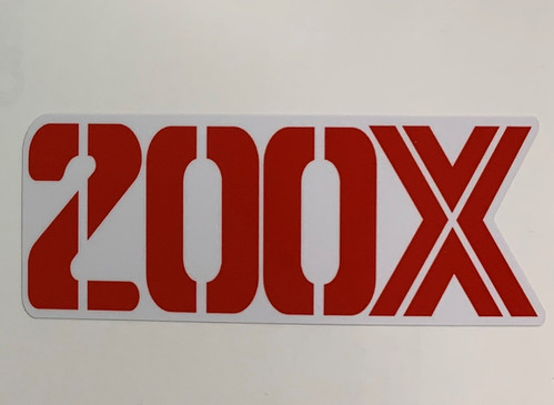 1987 200X Rear Fender Decal | Blue Line Graphics