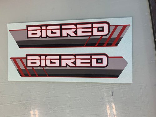 1986 Big Red Side Decals | Blue Line Graphics