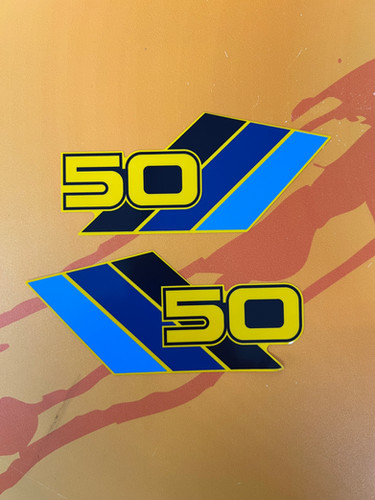 1986 LT50 Tank Yellow | Blue Line Graphics