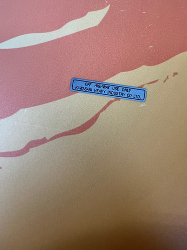 Kawasaski Off Road Use Only | Blue Line Graphics