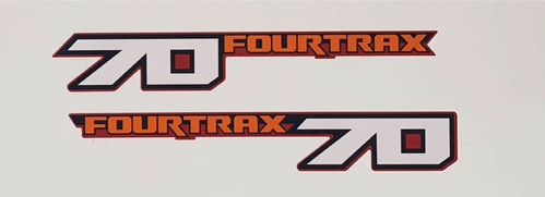1986 TRX70 Side Fourtrax Decals | Blue Line Graphics