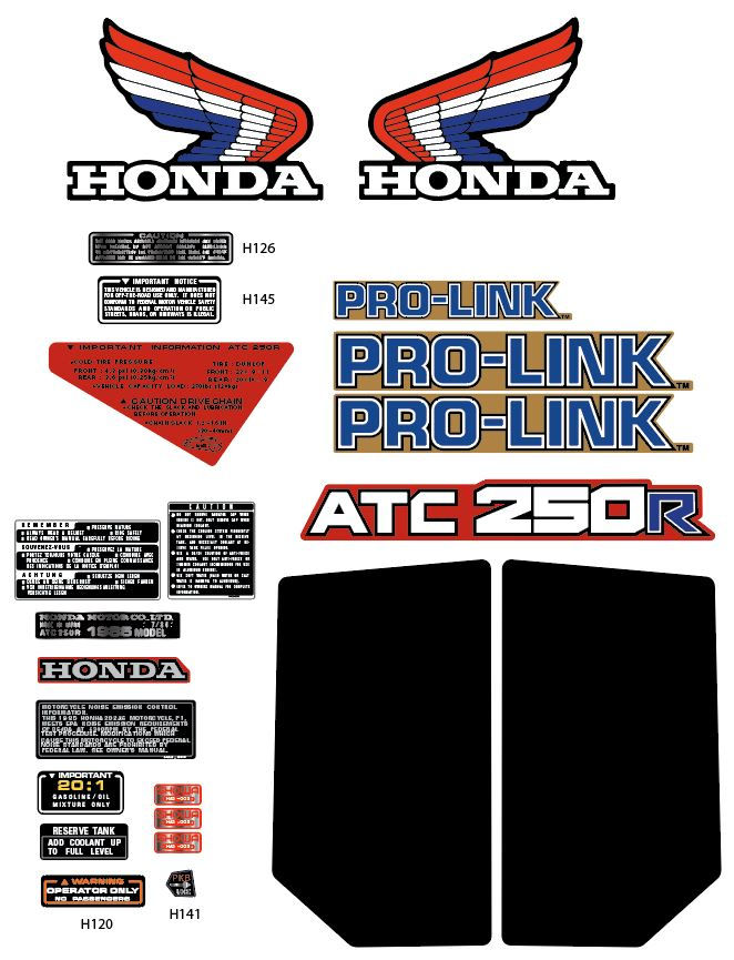 1985 ATC250R | Blue Line Graphics