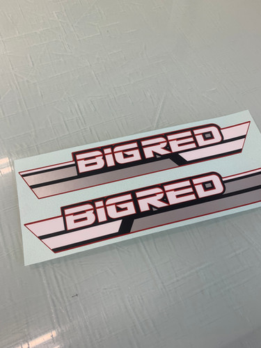 1987 Big Red Side Decals | Blue Line Graphics