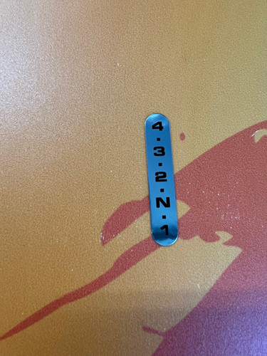 4 Speed 1 Down 3 Up Shift Label | Blue Line Graphics