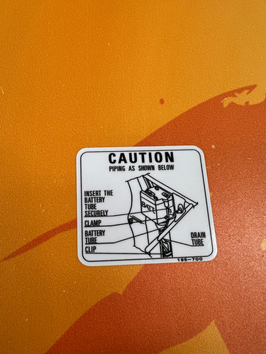 XL80 - XL100S Battery decal | Blue Line Graphics