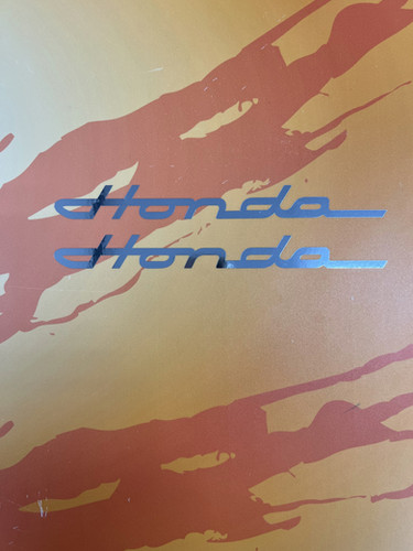 Honda Script Chrome | Blue Line Graphics