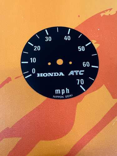 Hondaline ATC Speedometer Face MPH | Blue Line Graphics