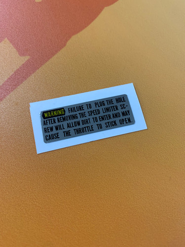 Throttle Warning | Blue Line Graphics