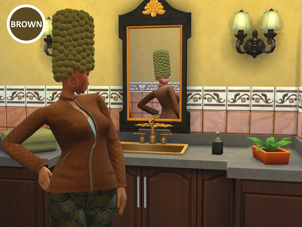 Marge Simpson hair for The Sims 4
