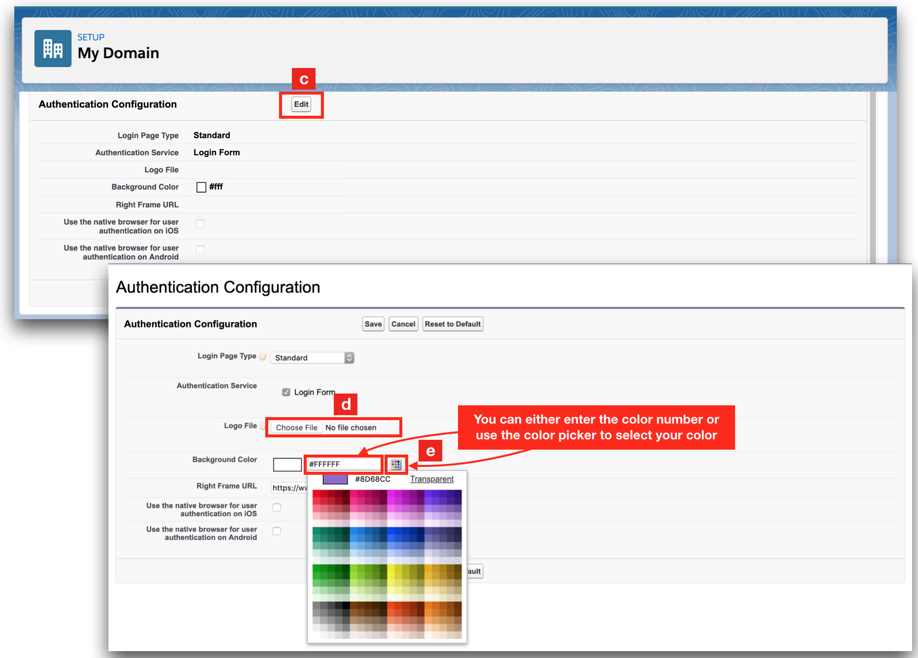 How to Customize the Login Page in My Domain | Salesforce