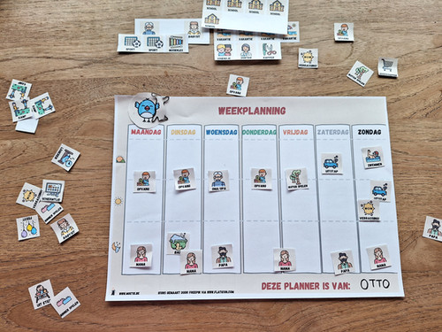 Moetie weekplanner voor peuters/kleuters | Moetie