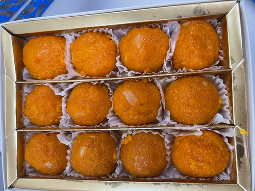 Motichoor Ladoo 12pc Fancy Box special | bhullarimports