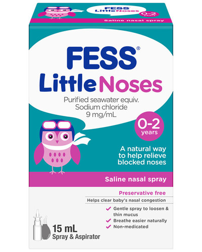 Fess Little Noses +Aspirator 15Ml Nasal Spray 15 ML | IBN RUSHD PHARMACY