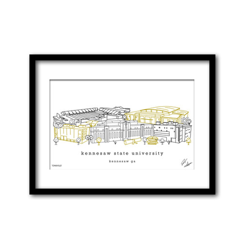 Kennesaw State University Minimalist Art Print | townsville