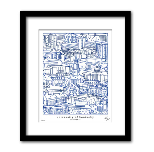 University of Kentucky Campus Art Print | townsville