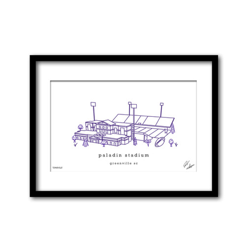 Paladin Stadium Minimalist Wall Decor┃Furman Paladins Art P | townsville