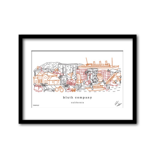 Bluth Company - Arrested Development Minimalist Art Print | townsville