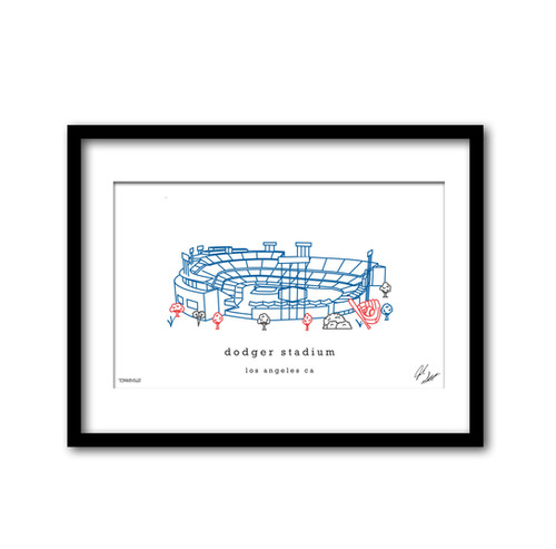 Dodger Stadium Minimalist Wall Decor┃Los Angeles Dodgers Art Print ...
