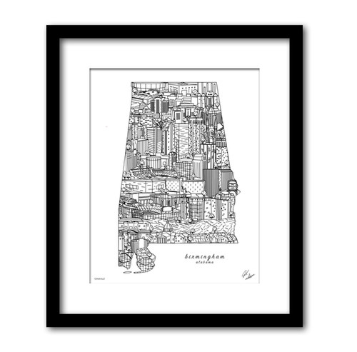 Birmingham Alabama Art Print | townsville