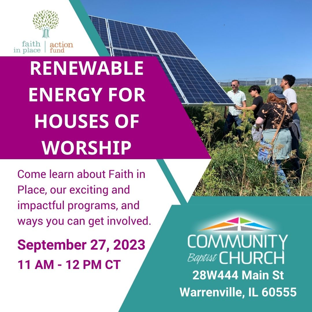 Renewable Energy for Houses of Worship | Faith in Place