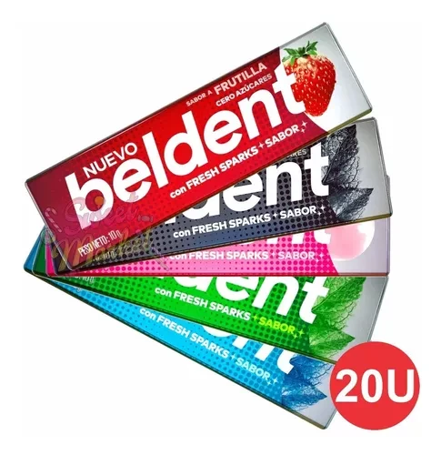 CHICLE BELDENT CAJA x 20 UNID. VARIOS* | Agata Distribuidora