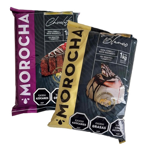 CHOCOLATE COBERTURA MOROCHA CHOCOLANTE BLANCO/CHOCO 1 Kg. x3Un$219.0 ...