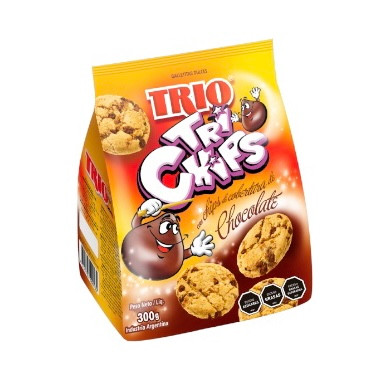 GALLETAS TRIO TRI CHIPS 300 gr. | Agata Distribuidora