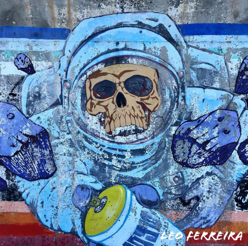 Astronaut Street Art (Digital Download) | Love + Adventure