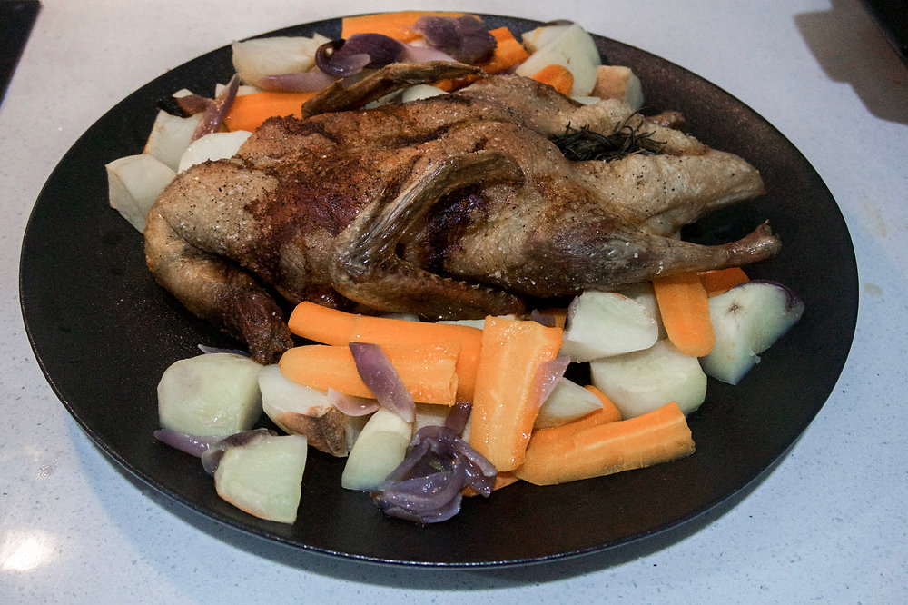 Slow Roasted Crispy Skin Duck