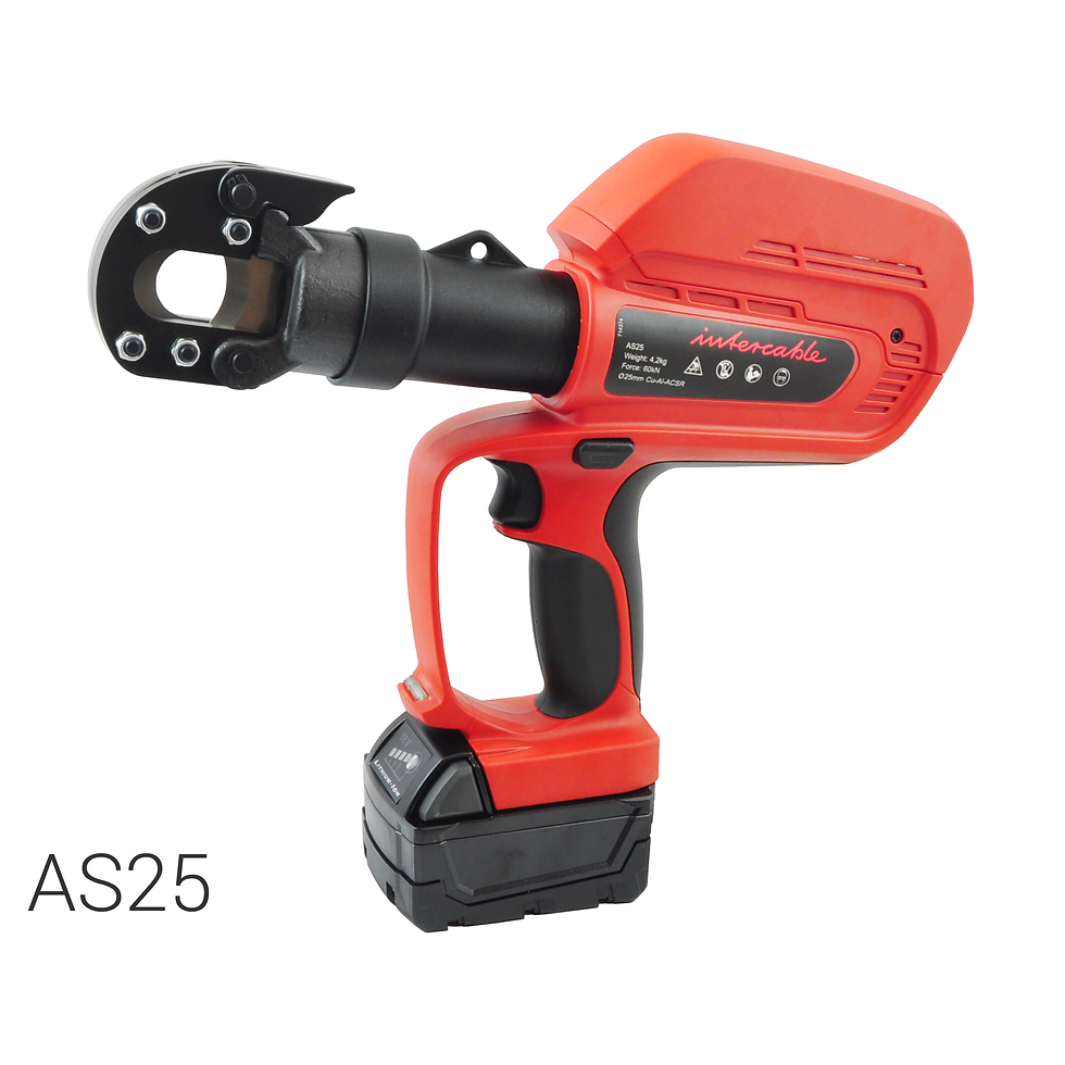 Battery operated hydraulic cutting tool | Ø 25 mm | Steel, ACSR, Al, Cu ...