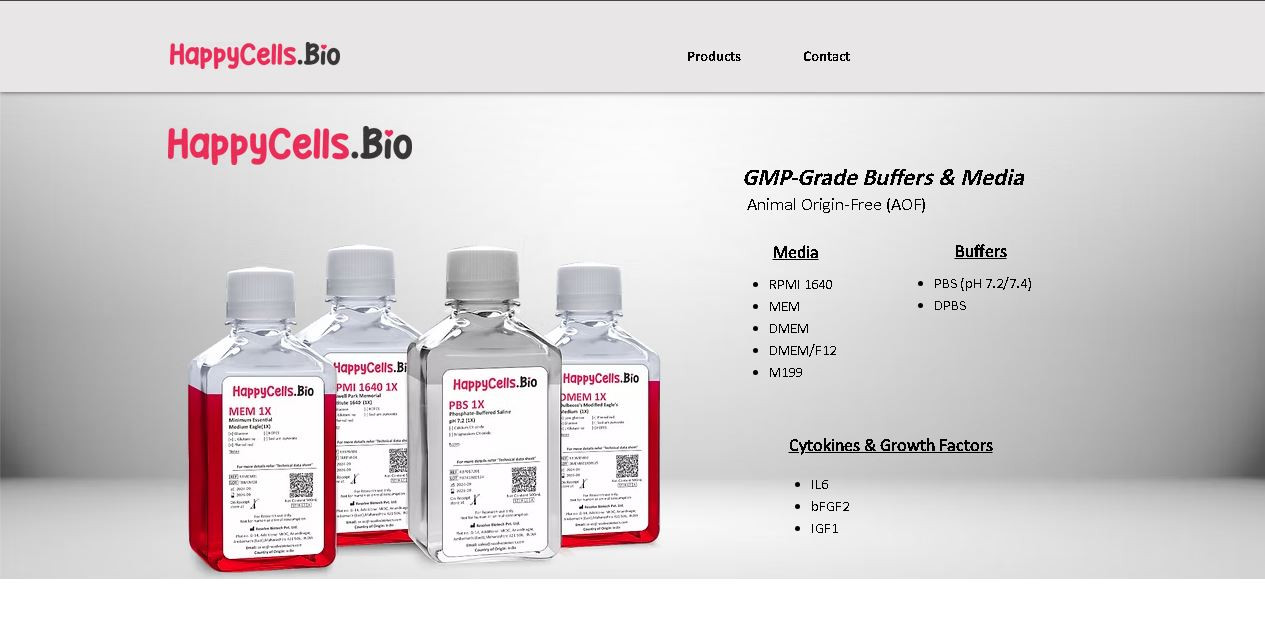 Cell Culture Media & Buffers in India | HappyCells Bio