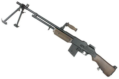 Upgraded S&T M1918 BAR Airsoft LMG (Real Wood) | SWIT Airsoft