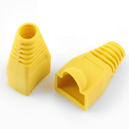 RJ45 Boots Yellow - 1 pack: 100ea | egline