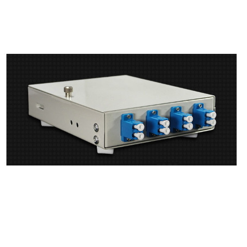 4Port HINGED Lid Wall Mount Fibre Optic Patch Panel - LC Type | egline