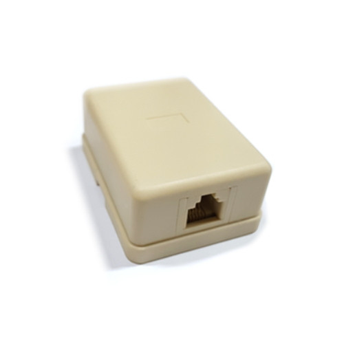 1 Way RJ11 Modular 6P4C Telephone Surface Socket | egline