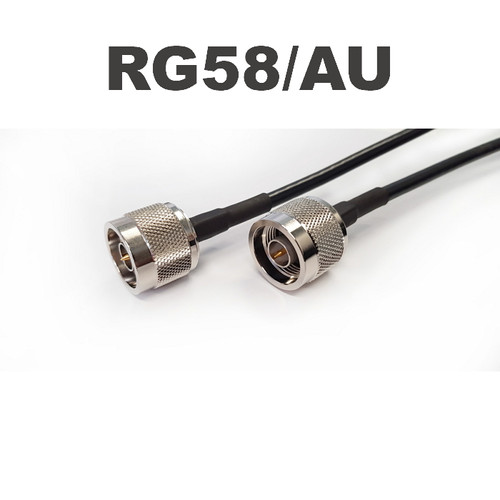 N-Type male to N-Type male RG58A/U 50Ohm Cable / N-Type to N-Type Patch ...