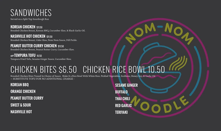 Menu | Nom Nom Noodle